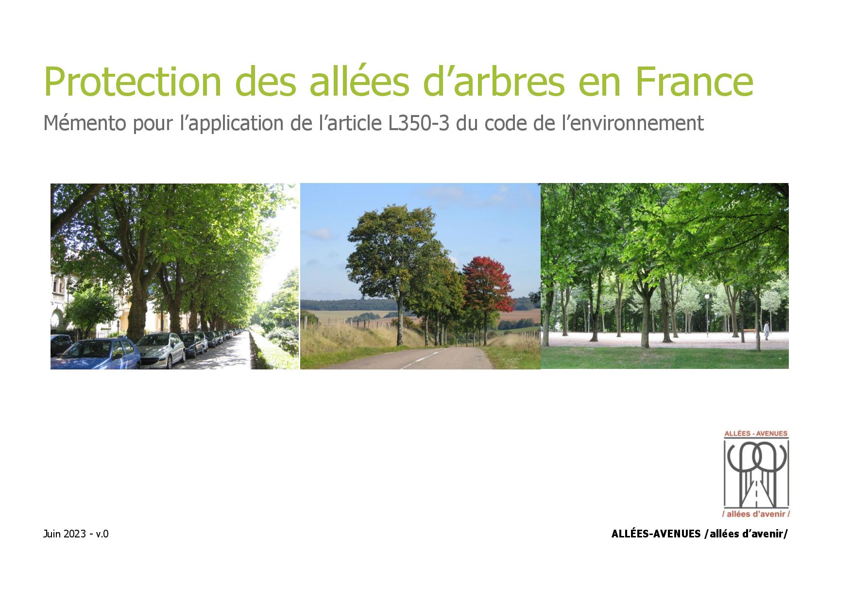 Protection des allées d’arbres en France - Observatoire de la ...