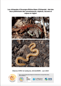 Les chilopodes d’Auvergne-Rhône-Alpes (Chilopoda) : état des lieux ...
